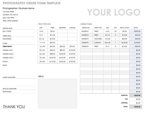 Printable Order Form Template 2 Options Freebie Finding Mom 10 Best