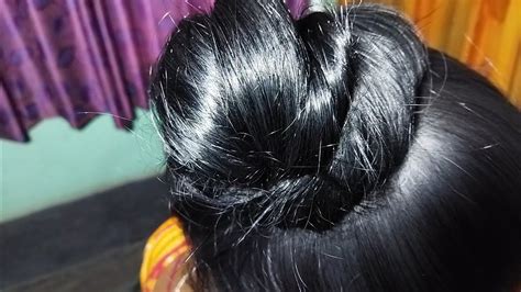 Gorgeous And Sinning Beautiful Long Hair Bun Youtube