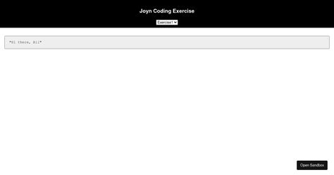 Coding Challenge Aliniyaz Forked Codesandbox