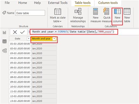 Create Date Table In Power Bi
