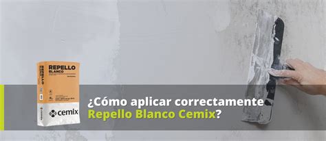 Cómo aplicar correctamente Repello Blanco Cemix CEMIX CA