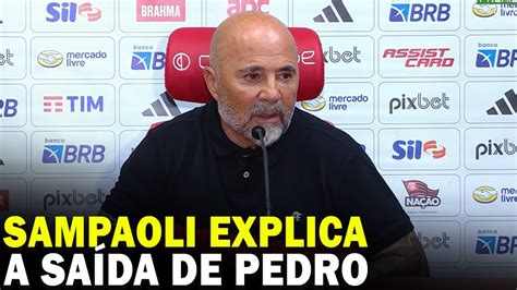 Sampaoli explica saída de Pedro e lamenta derrota do Flamengo Futebol