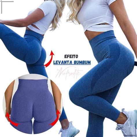 Calça Legging Fitness Leg Empina Levanta Bumbum Modeladora
