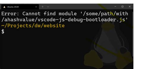 cannot find module bootloader js in vscode devcontainer david wesst