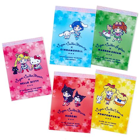 Rare Sold Out Sanrio My Melody Sailor Moon Stationery Sticky Note And Pen Set