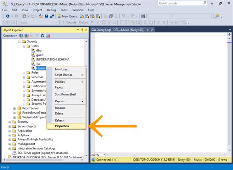 SQL Server 2016 Create A Database User