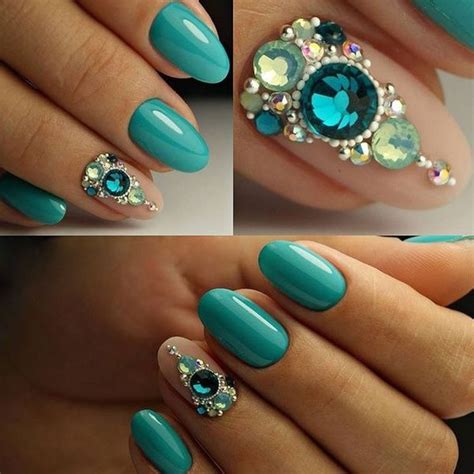 Swarovski Nails Crystal Nails Rhinestone Nails Bling Nails Gem