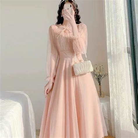 Jual Dress Perancis Vintage Gaun Premium Dress Vintage Pink Dress Pesta