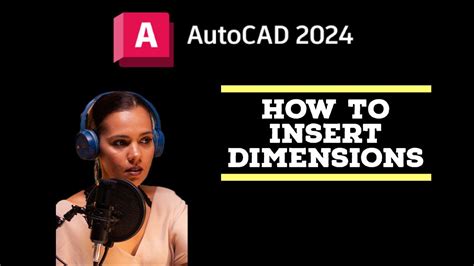 Insert Dimensions AutoCAD 2024 Tutorials YouTube