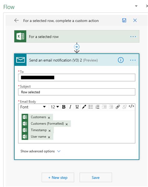 installing microsoft flow addin for excel and selected row email demo carl de souza