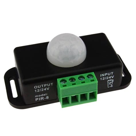 DC 12V 24V 8A Automatic Adjust PIR Motion Sensor Switch IR Infrared