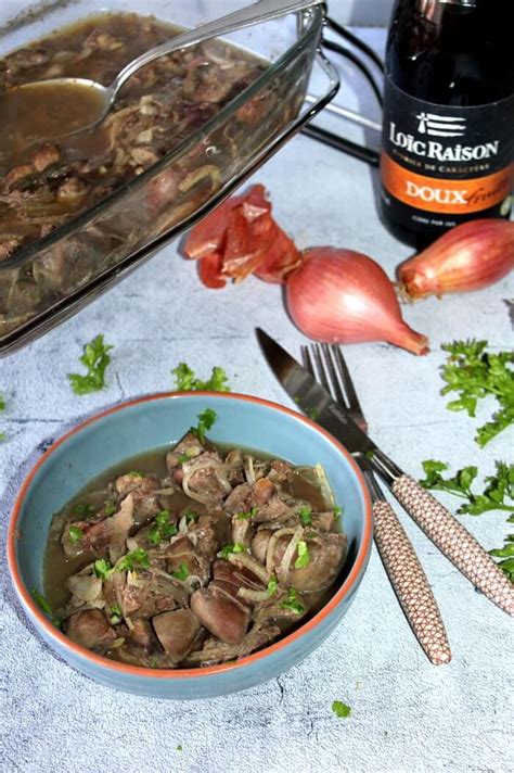 Rognons de boeuf aux échalotes et au cidre Chez Vanda Recette