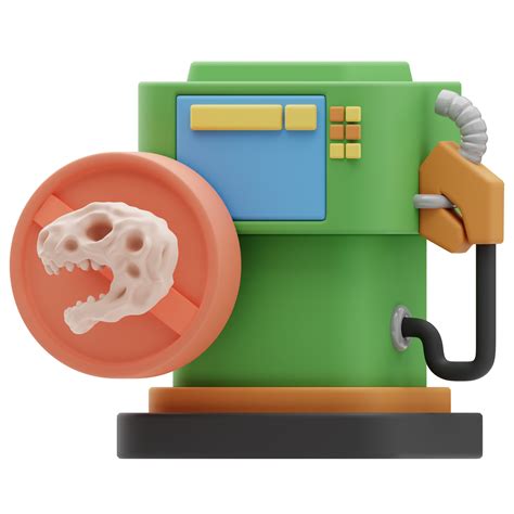 D Illustration Fossil Fuels Renewable Energy Png