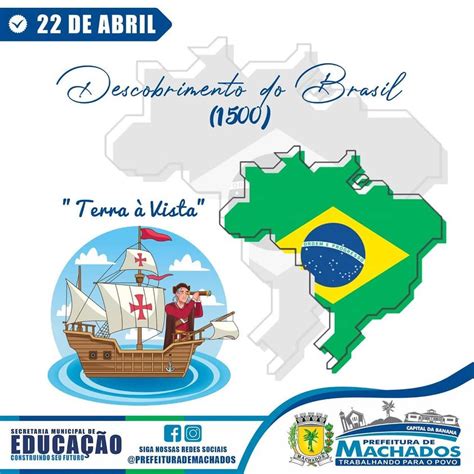 Descobrimento Do Brasil Prefeitura De Machados Pe