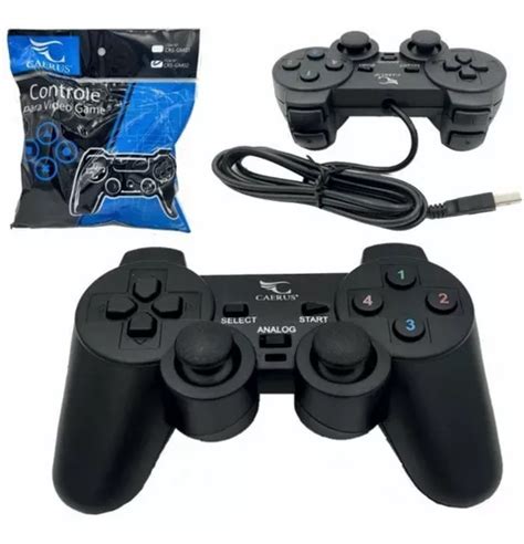 Kit 2 Controles Para Video Game Joystick Analógico Ps2 Usb MercadoLivre