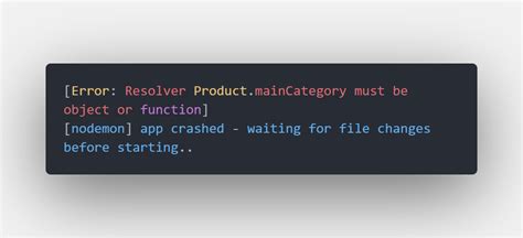 mongodb resolver must be an object or function graphql relationship stack overflow