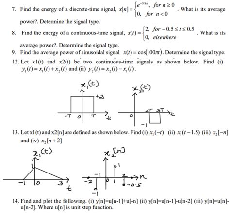 Solved 7 Find The Energy Of A Discrete Time Signal Chegg