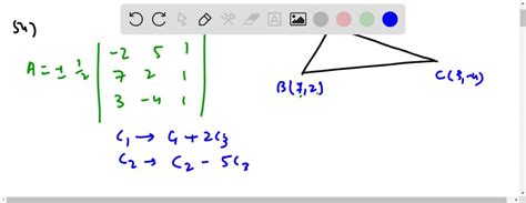 solved 51 54 sketch the triangle with the given vertices and use a determinant to find its