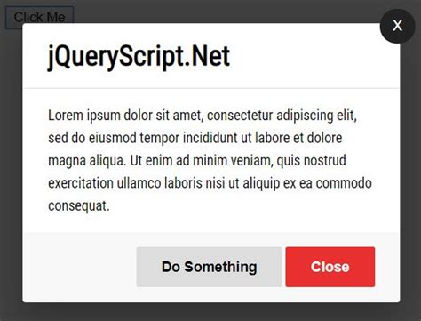 easy responsive modal dialog in jquery simple modal free jquery plugins