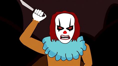 True Creepy Clown Story Animated Horror Story Animated YouTube
