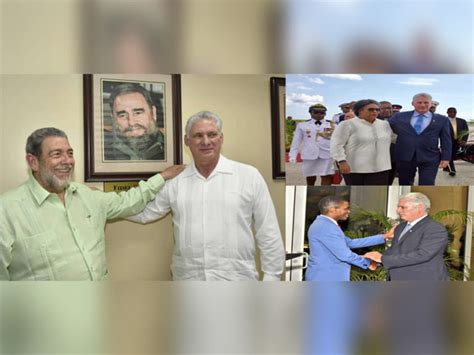 Concluy D Az Canel Gira Por Pa Ses Del Caribe Trabajadores