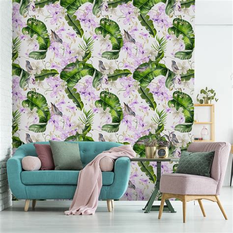 Tapeta Do Salonu Rośliny Natura Storczyki Kwiaty TapetyOnline pl
