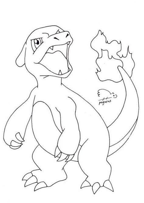 Dibujos Para Colorear E Imprimir De Pokemon Charmeleon