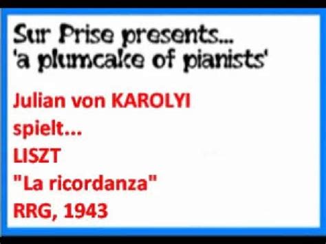 Franz Liszt La Ricordanza