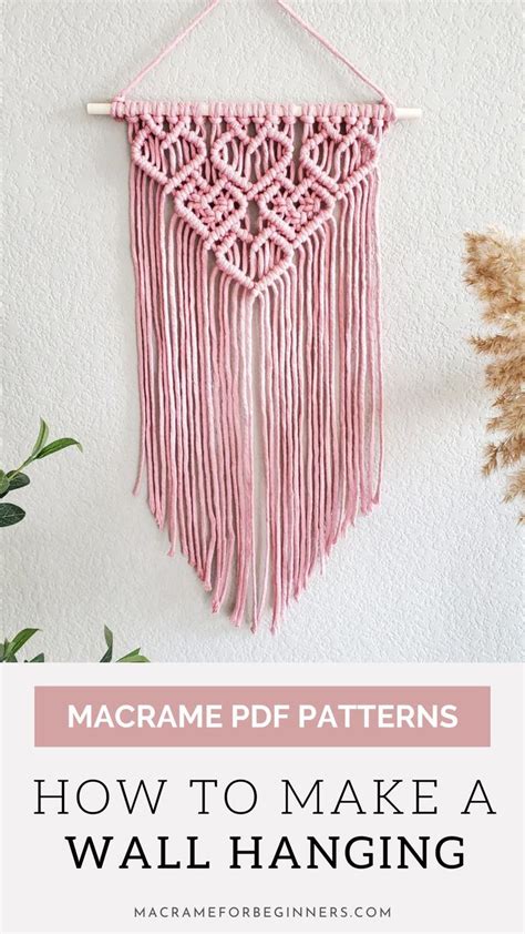 Pdf Macrame Wall Hanging Patterns Macrame Wall Hanging Pattern Free