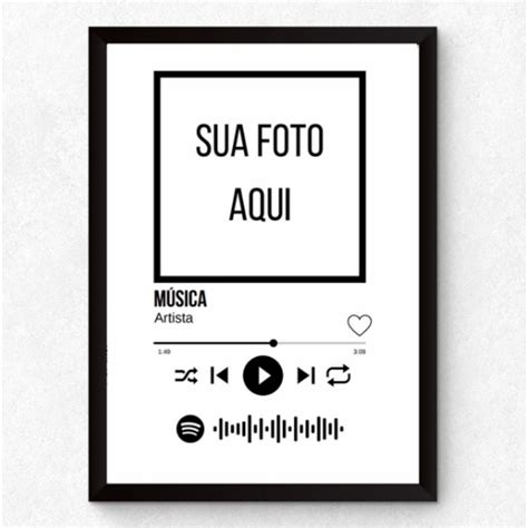 Quadro Placa Spotify Interativa Personalizada Shopee Brasil