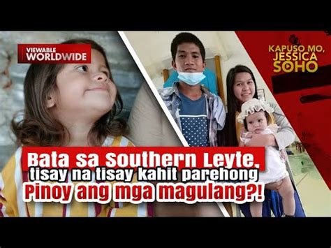 Kapuso Mo Jessica Soho Bata Sa Leyte Mukhang Anak Ng Foreigner Kahit