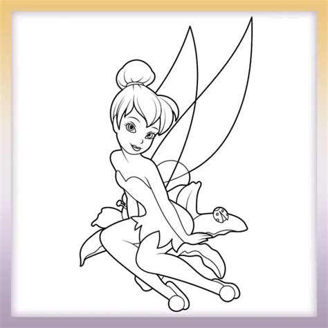 Tinkerbell Omalovanky Sk Vyfarbi Si Svoj Svet
