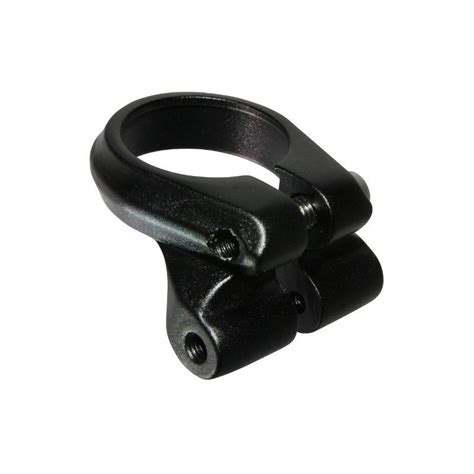 FDV Collier Serrage Tige De Selle Avec Fixation Porte Bagage Alu Noir