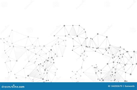 Concepto Cibern tico De La Estructura Del Plexo De Gometric Ilustración
