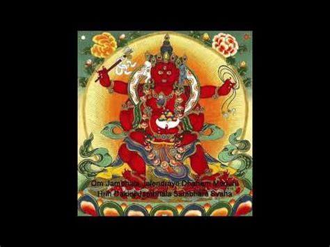 Red Dzambhala Mantra YouTube Buddhist Art Mantras Buddhism