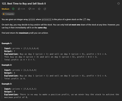 Leetcode Best Time To Buy And Sell Stock Ii
