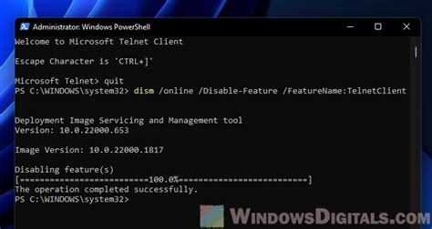 How To Install Telnet Via Cmd Or Powershell In Windows