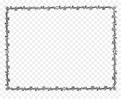 Vine Frame Border Design Black And White Infoupdate Org