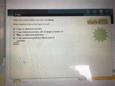 Which Statement About This Figure Is True It Has Rotational Symmetry