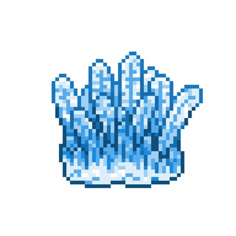 An 8 Bit Retro Styled Pixel Art Illustration Of Blue Magnesium