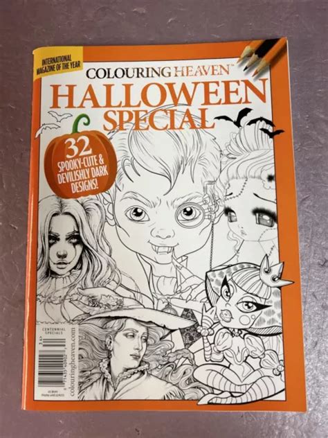 HALLOWEEN SPECIAL COLOURING HEAVEN Adult Coloring Book 32 DESIGNS 2023
