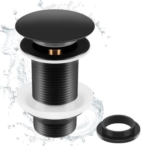 Bonde De Lavabo Sans Trop Plein Yansion Bonde De Lavabo Pop Up Noir