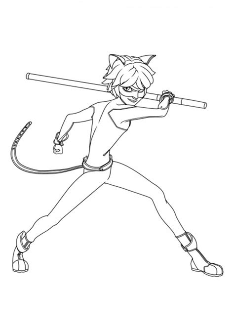 Desenhos Do Cat Noir Para Imprimir E Colorir Pintar