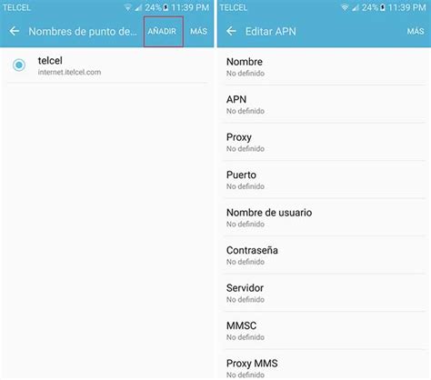 Configurar APN Movistar 3G 4G LTE México