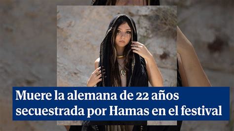 Israel confirma la muerte de Shani Louk la alemana de 22 años