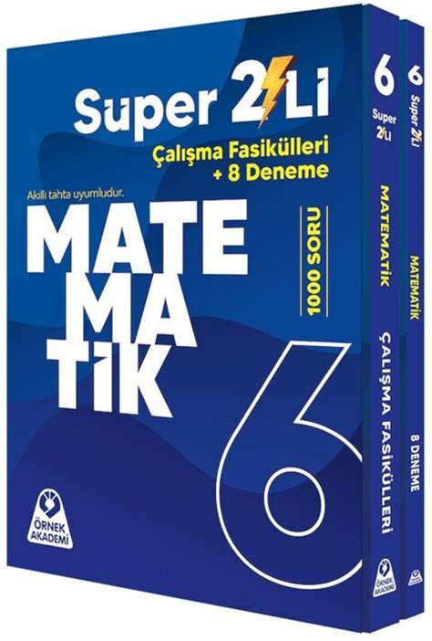 Örnek Akademi 6 Sınıf Süper İkili Matematik Seti Kitapİşler İşler