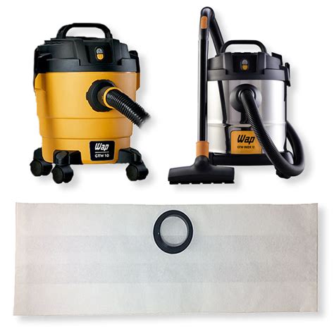 3 Saco Coletor Refil de Papel Descartável Para Aspirador Wap Gtw Inox
