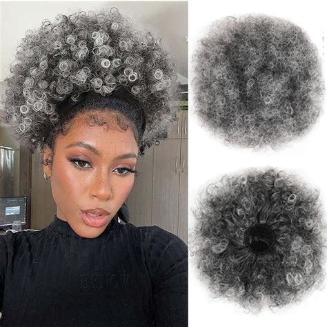 Amazon BYNOW Afro Puff Drawstring Ponytail Extension Hair Bun For