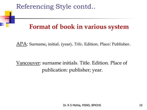 Referencing Styles Ppt