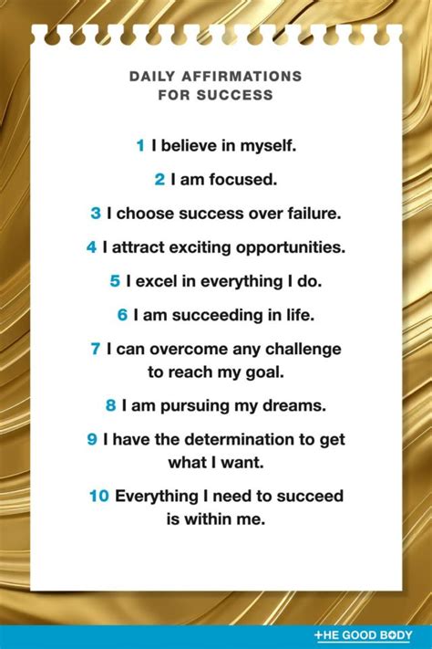 Affirmations For Success To Recite Every Day